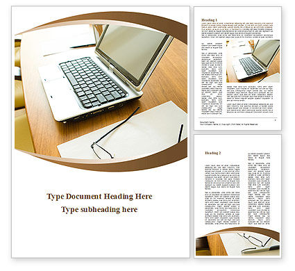 Office Workplace Word Template 09748 | PoweredTemplate.com