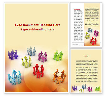 Communities Of Interest Word Template 09780 | PoweredTemplate.com