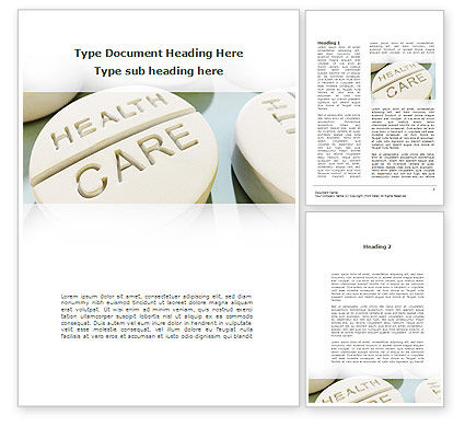 Plantilla de Word - cuidado de la salud | 09818 | PoweredTemplate.com