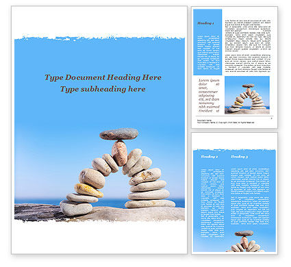 Beach Word Templates Design, Download now | PoweredTemplate.com