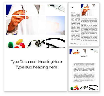 Educational Medical Word Template 09874 | PoweredTemplate.com