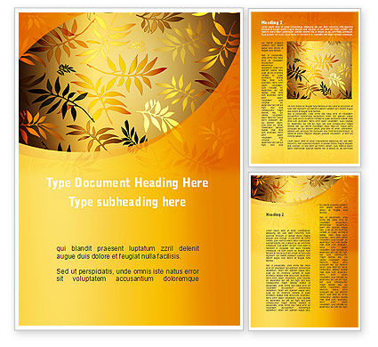 Orange Word Templates Design, Download now | PoweredTemplate.com