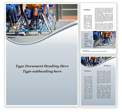 Paralympic Games Word Template 09994 | PoweredTemplate.com
