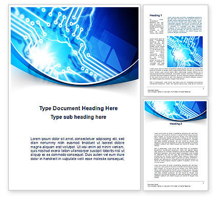 156 Free Computer Science Word Templates | PoweredTemplate.com Page #3