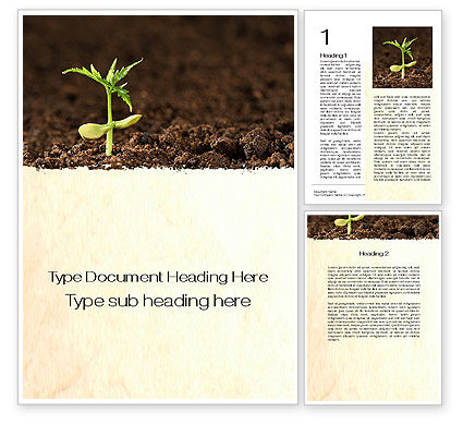 Desain Templat Word Saplings, Download Sekarang | PoweredTemplate.com