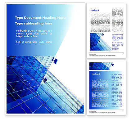Architecture Word Templates Design, Download now | PoweredTemplate.com