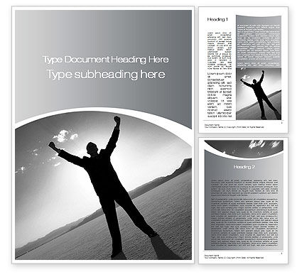 Success Story Word Templates Design, Download now | PoweredTemplate.com