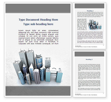 Templat Word Gedung Pencakar Langit Yang Terkenal | 10416 ...