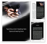 Gunman PowerPoint Template, Backgrounds | 10442 | PoweredTemplate.com