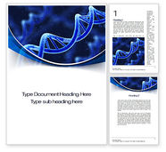 3D DNA PowerPoint Template, Backgrounds | 10471 | PoweredTemplate.com