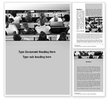 Lecture Word Templates Design, Download now | PoweredTemplate.com