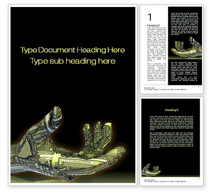 Robotic Word Templates Design, Download now | PoweredTemplate.com