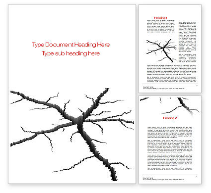 Riss Word Designvorlagen, jetzt herunterladen | PoweredTemplate.com
