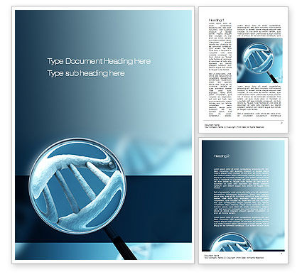 Genetic Word Templates Design, Download now | PoweredTemplate.com
