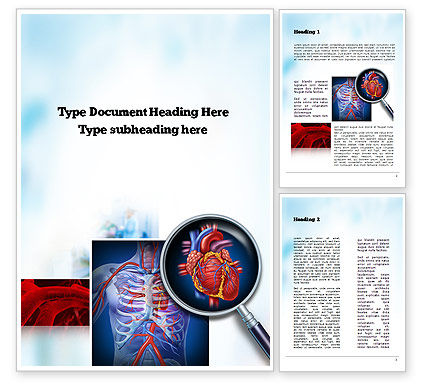 Cardiac Surgery Word Template 10850 | PoweredTemplate.com