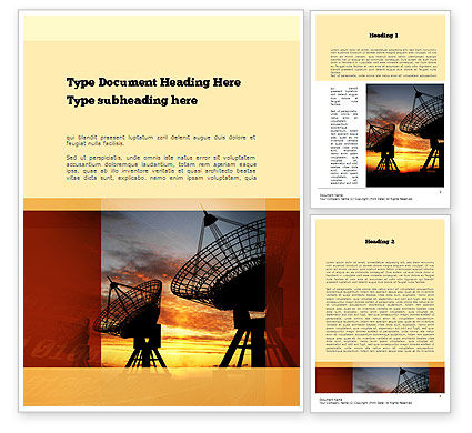 Science Word Templates Design, Download now | PoweredTemplate.com