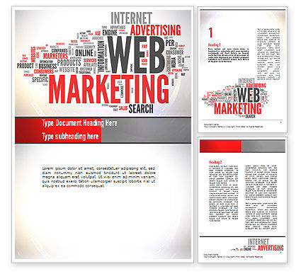 Web Marketing Word Cloud Word Template 10989 | PoweredTemplate.com