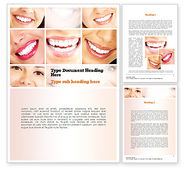 Dental Smile Word Template 11003 | PoweredTemplate.com