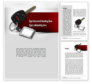 Car Key Word Template 11004 | PoweredTemplate.com