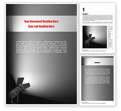 Spotlight Word Template 11200 | PoweredTemplate.com