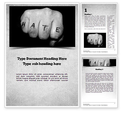 Hass Word Vorlage | 11215 | PoweredTemplate.com