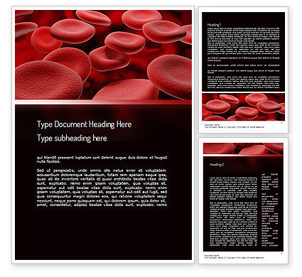 RBC Cells PowerPoint Template, Backgrounds | 11247 | PoweredTemplate.com