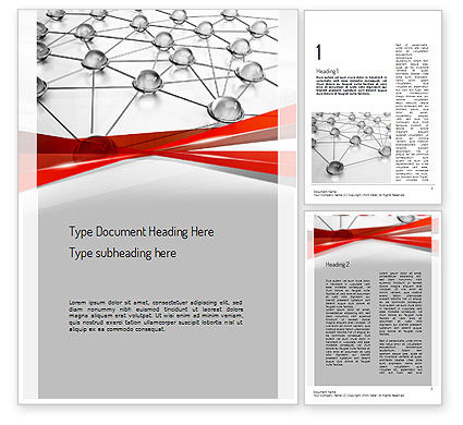 Network Infrastructure Word Template 11273 | PoweredTemplate.com