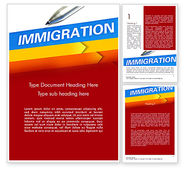 Immigration PowerPoint Template, Backgrounds | 11363 | PoweredTemplate.com