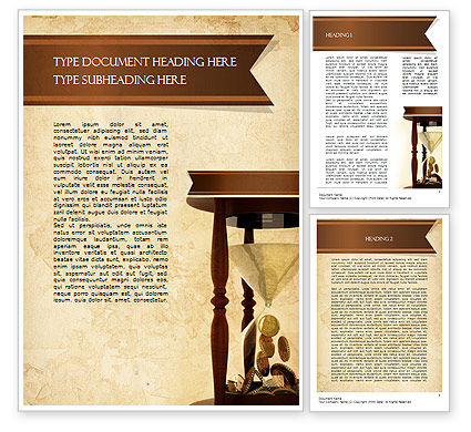 Convert Time Into Money Word Template 11445 | PoweredTemplate.com