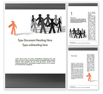 Outcast Person Word Template 11480 | PoweredTemplate.com