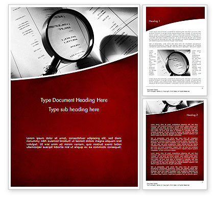 Financial Fraud Research Word Template 11485 | PoweredTemplate.com