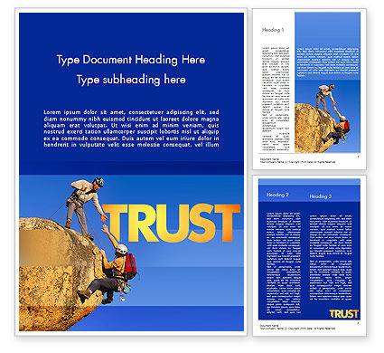 Modèle Word de équipe d'escalade | 11492 | PoweredTemplate.com