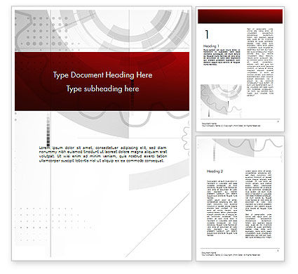 Abstract Gray Hi-Tech Word Template 11557 | PoweredTemplate.com