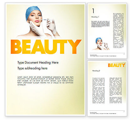 Cosmetic Word Templates Design, Download now | PoweredTemplate.com