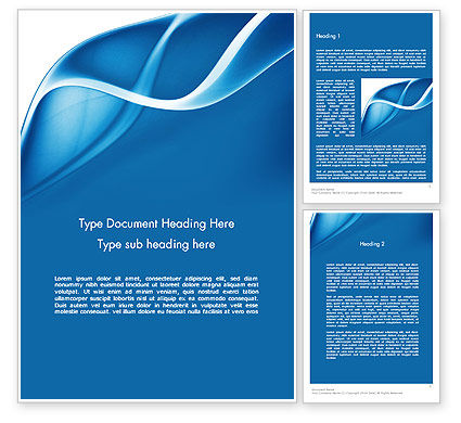 Abstract Blue Fantasy Word Template 11660 | PoweredTemplate.com