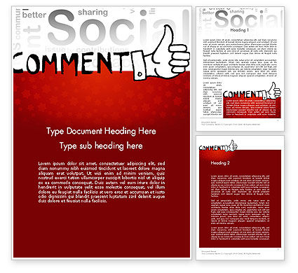 Social Commentary Word Template 11724 | PoweredTemplate.com