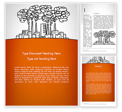 Factory Word Templates Design, Download now | PoweredTemplate.com