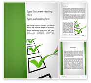 Checkbox PowerPoint Template, Backgrounds | 11765 | PoweredTemplate.com