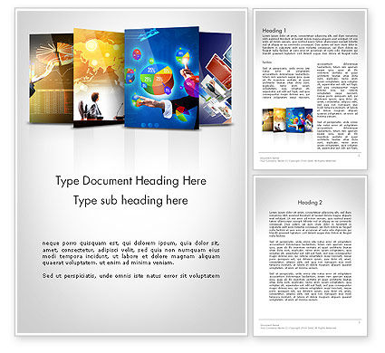 Informes Word Templates Diseño, Descargar ahora | PoweredTemplate.com