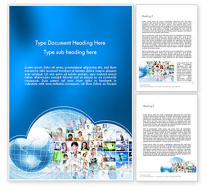 Social Media Marketing Word Templates Design, Download now ...