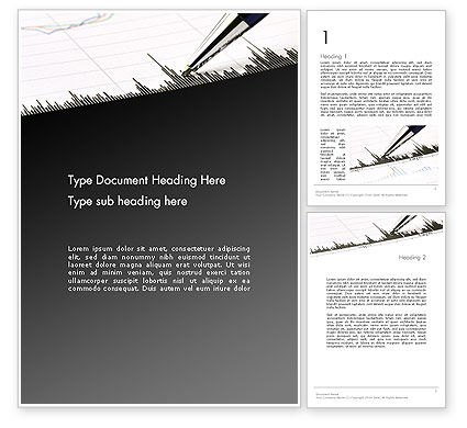 Graphic Data Analysis Word Template 11859 | PoweredTemplate.com