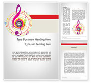 Violin Key PowerPoint Template, Backgrounds | 11875 | PoweredTemplate.com