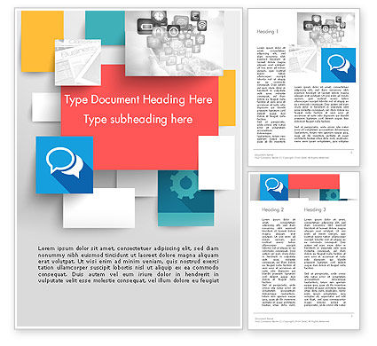 Multilayered Word Template 11900 | PoweredTemplate.com