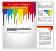 Paint Spills PowerPoint Template, Backgrounds | 11912 | PoweredTemplate.com