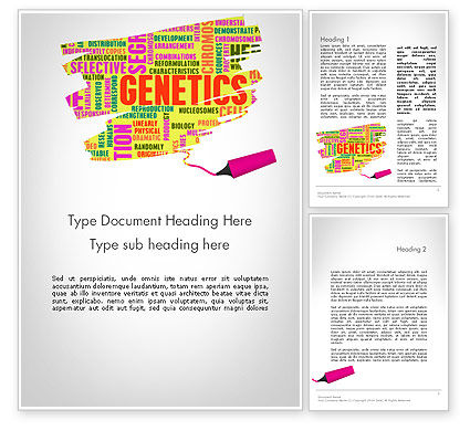 Genetics Word Cloud Word Template 11933 | PoweredTemplate.com
