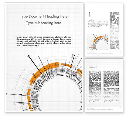 Abstract Turbulence Word Template 11975 | PoweredTemplate.com