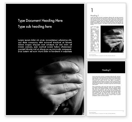 Sadness Word Templates Design, Download now | PoweredTemplate.com