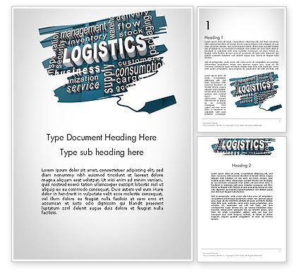 Plantilla de Word - nube de la palabra de la logística | 12016 ...