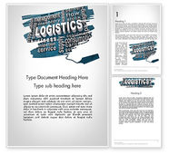 Logistics Word Cloud PowerPoint Template, Backgrounds | 12016 ...