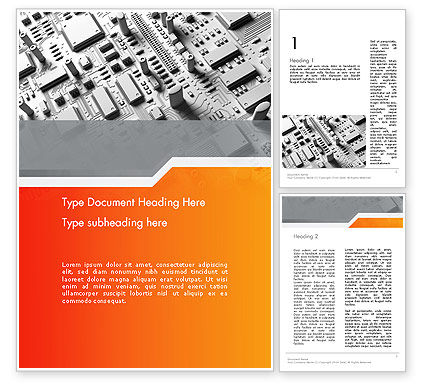 Technology Word Templates Design, Download now | PoweredTemplate.com